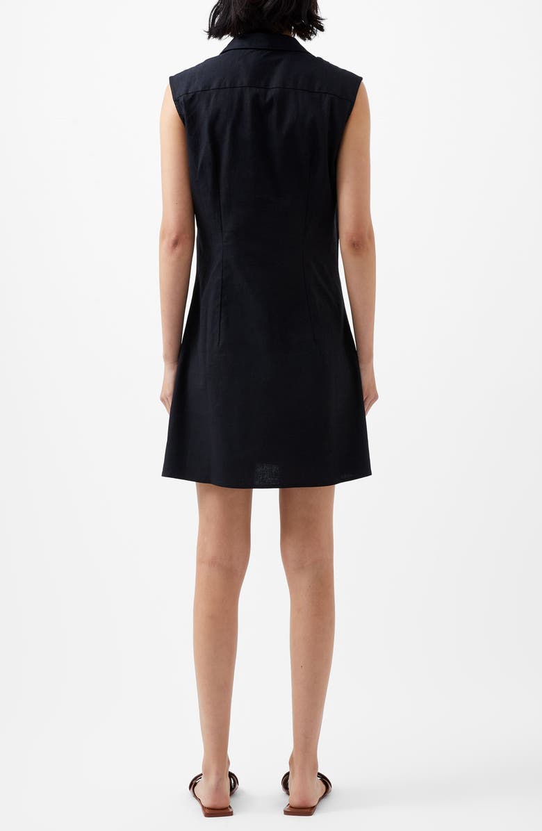 French Connection Aofie Sleeveless Center Twist Linen Blend Shirtdress ...