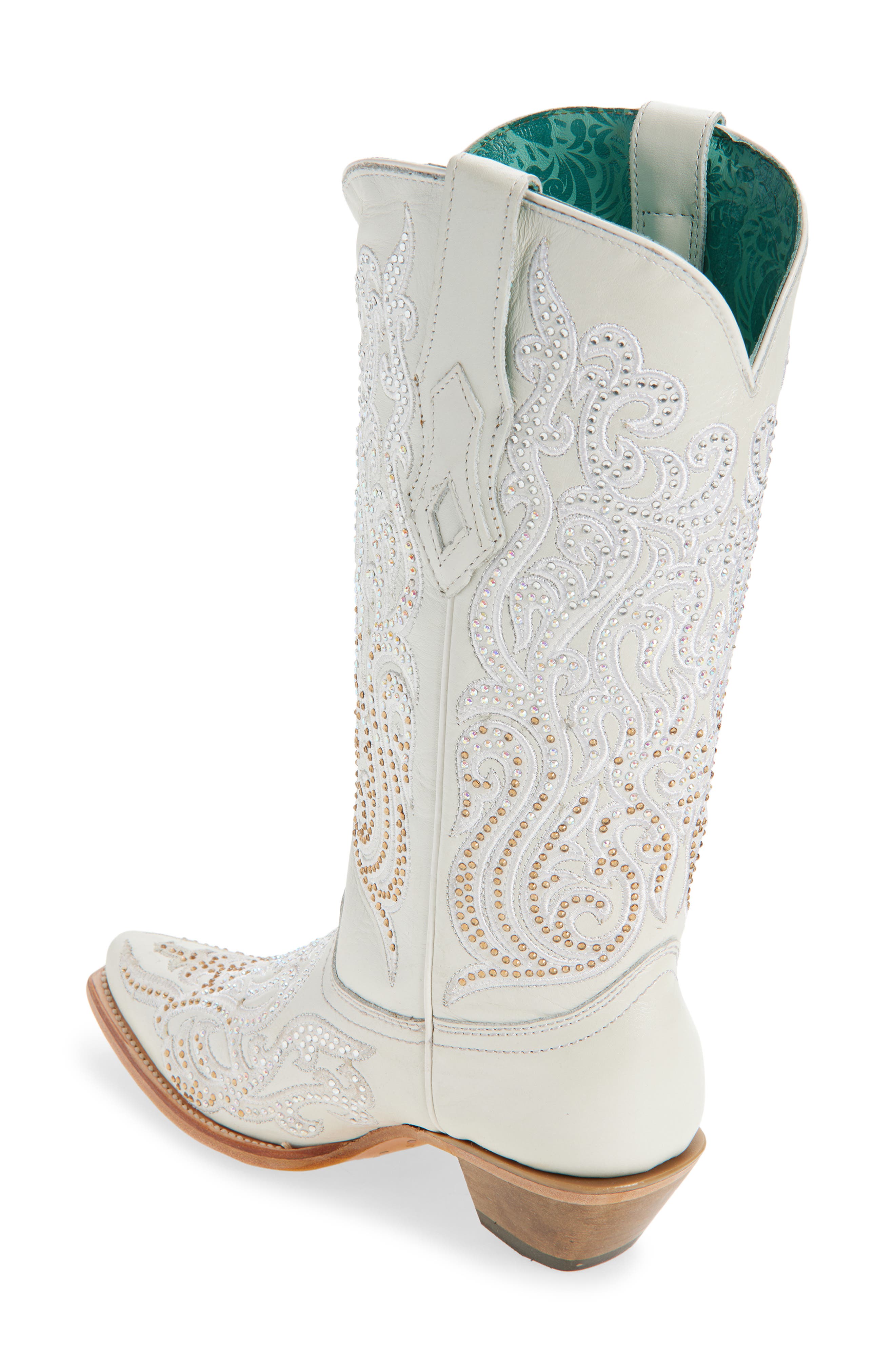 CORRAL Crystal & Embroidered Western Boot (Women) | Nordstrom
