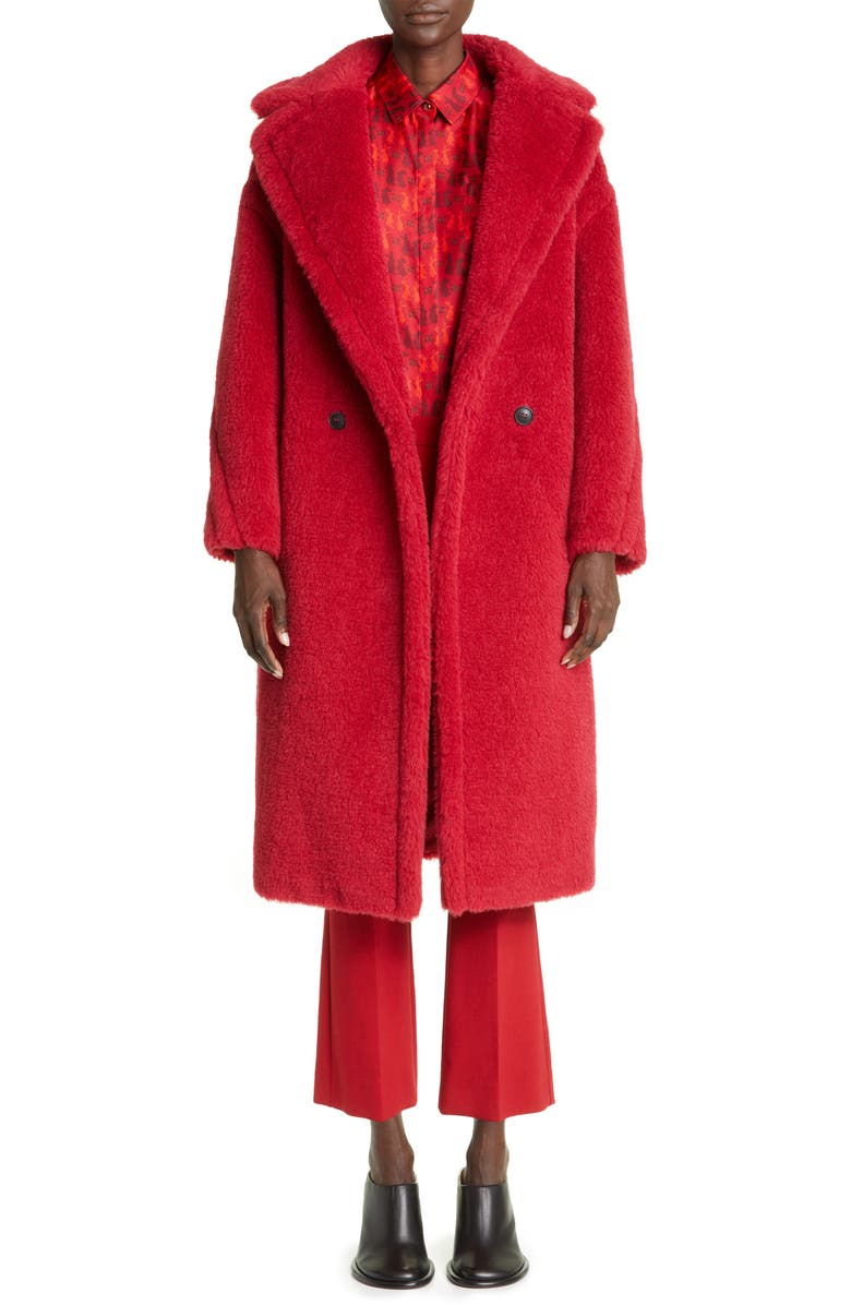 Max Mara Tedgirl Double Breasted Alpaca, Wool & Silk Coat | Nordstrom