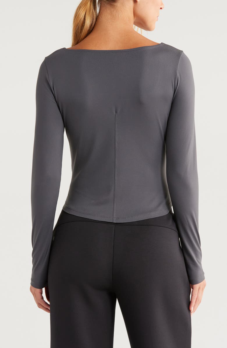 Zella Contour Seam Knit Top | Nordstromrack