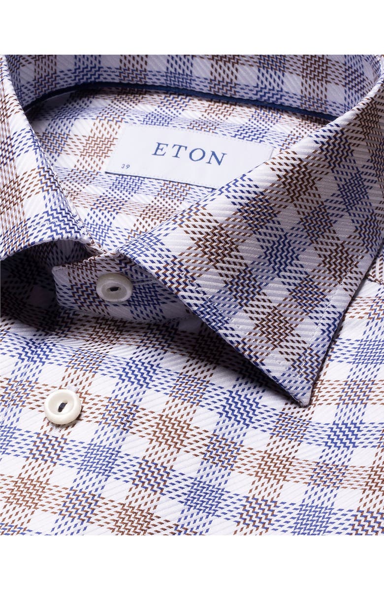 Eton Classic Fit Check Cotton Twill Dress Shirt | Nordstrom