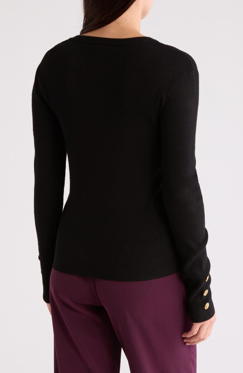 Ellen Tracy Stripe Ribbed Sweater | Nordstromrack