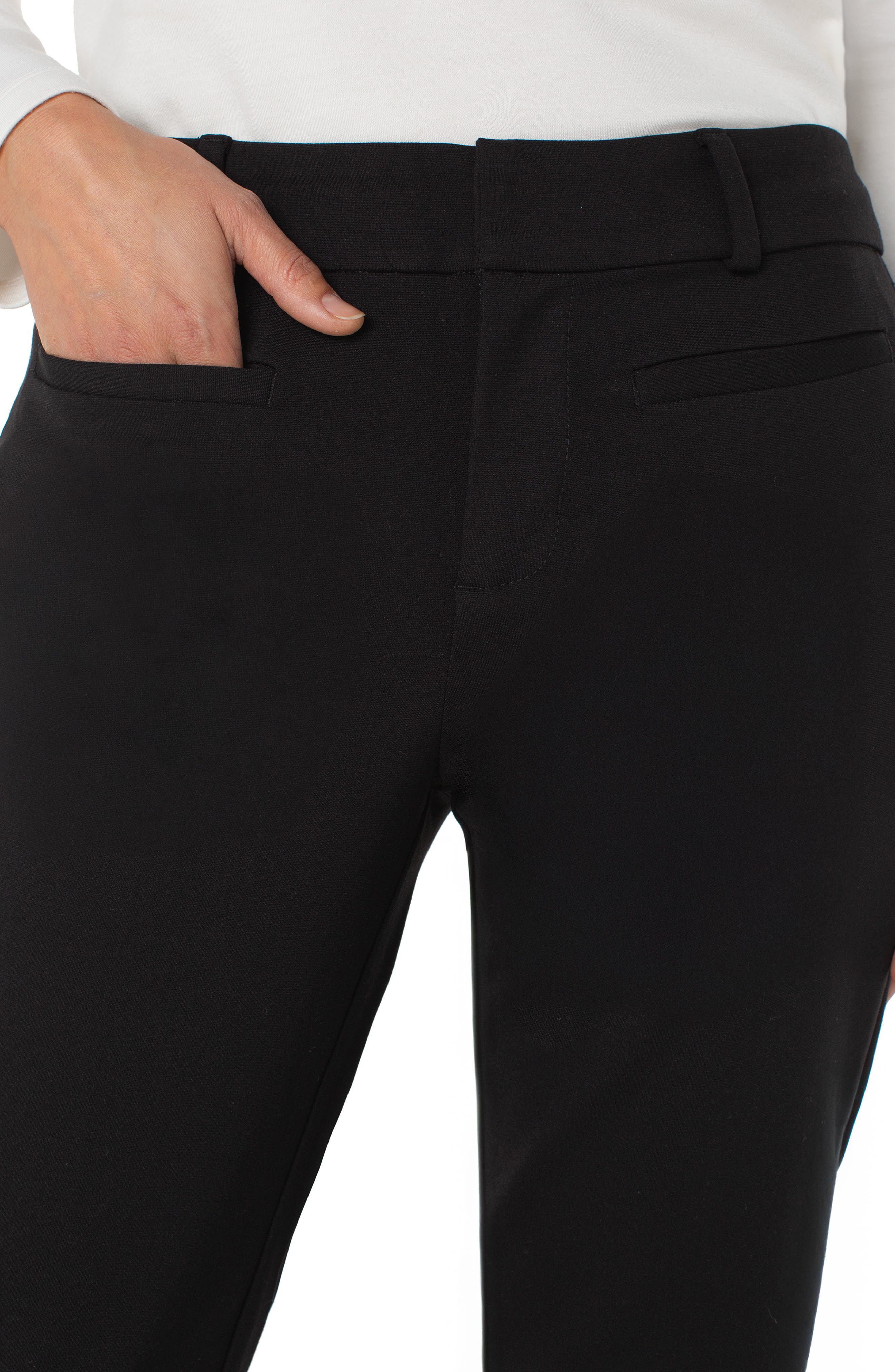 Liverpool Los Angeles Holly Welt Pocket Ankle Straight Leg Ponte Pants ...