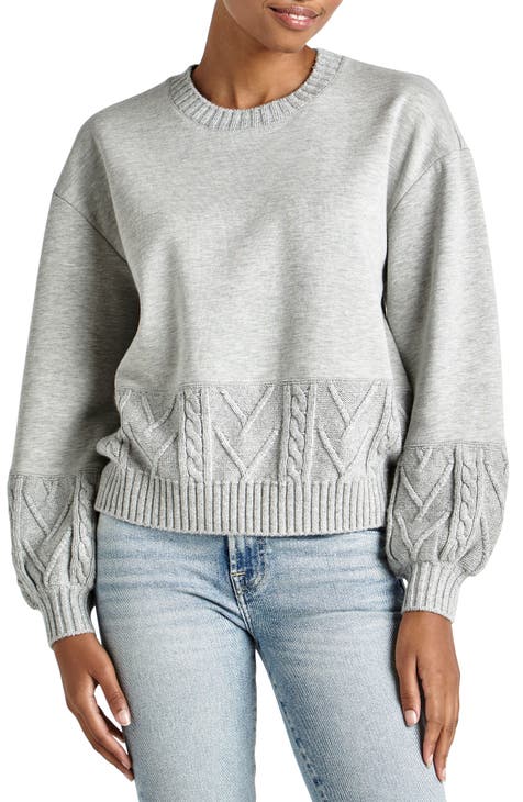 Women's Grey Cable Knit & Fair Isle Sweaters | Nordstrom