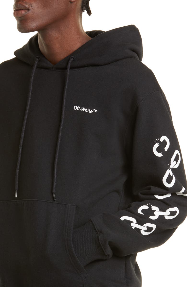 Off-White Men's Slim Fit Chain Arrow Graphic Hoodie | Nordstrom