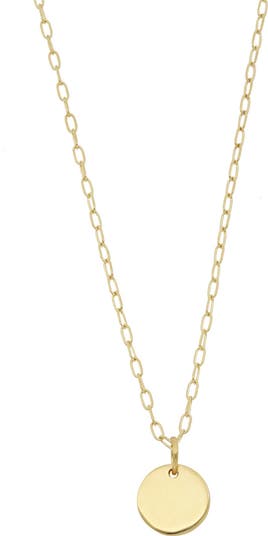Bony Levy 14K Yellow Gold Circle Pendant Necklace | Nordstromrack