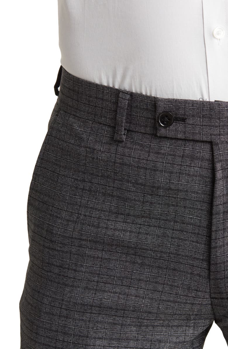 SAVILE ROW CO Charcoal Grey Shadow Plaid Peak Lapel Suit | Nordstromrack