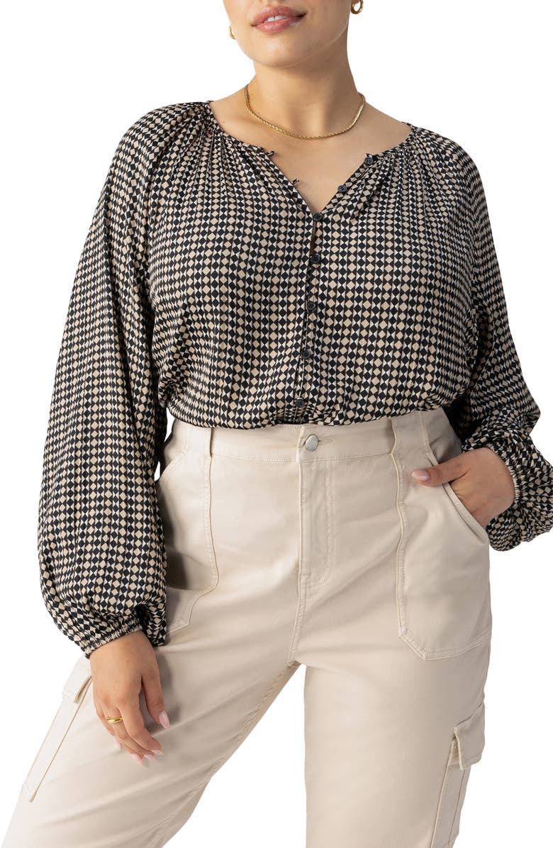 Sanctuary Geo Blouson Top | Nordstromrack