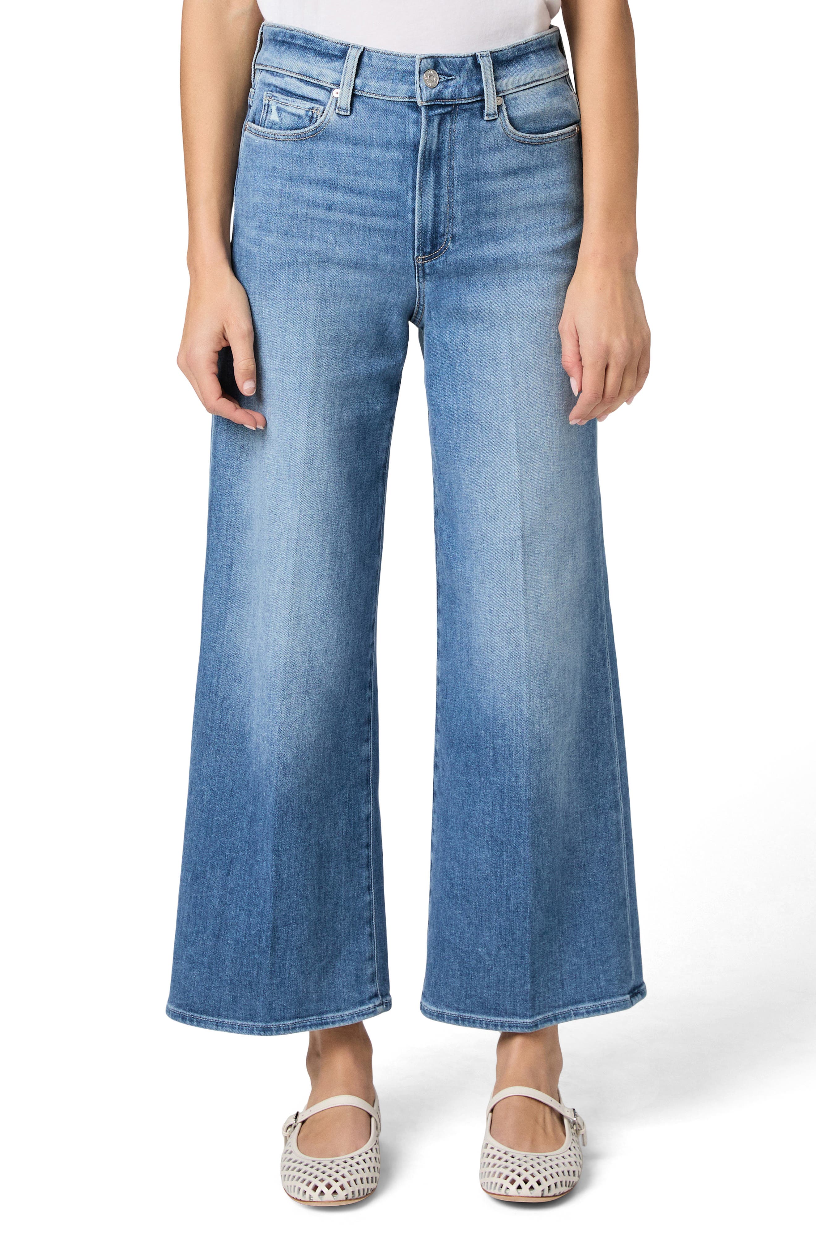 PAIGE Anessa High Waist Wide Leg Jeans | Nordstrom