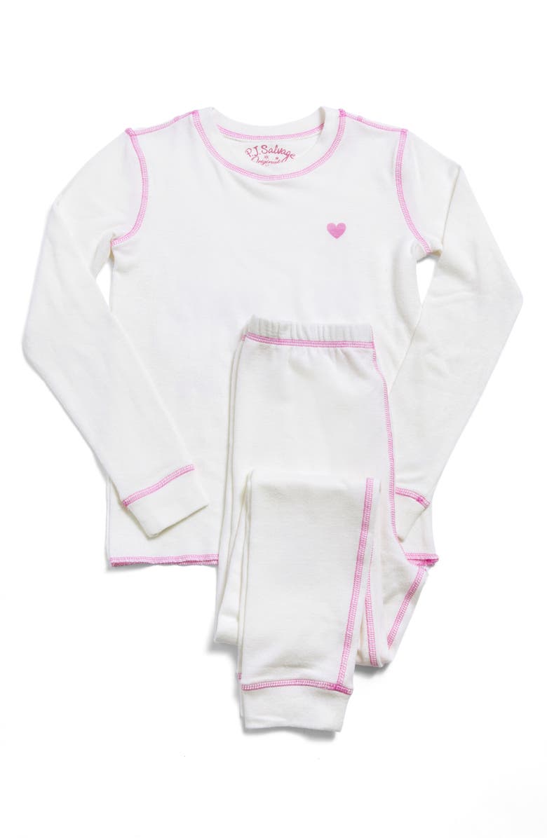 PJ Salvage Kids' Heart Two-Piece Pajamas | Nordstromrack