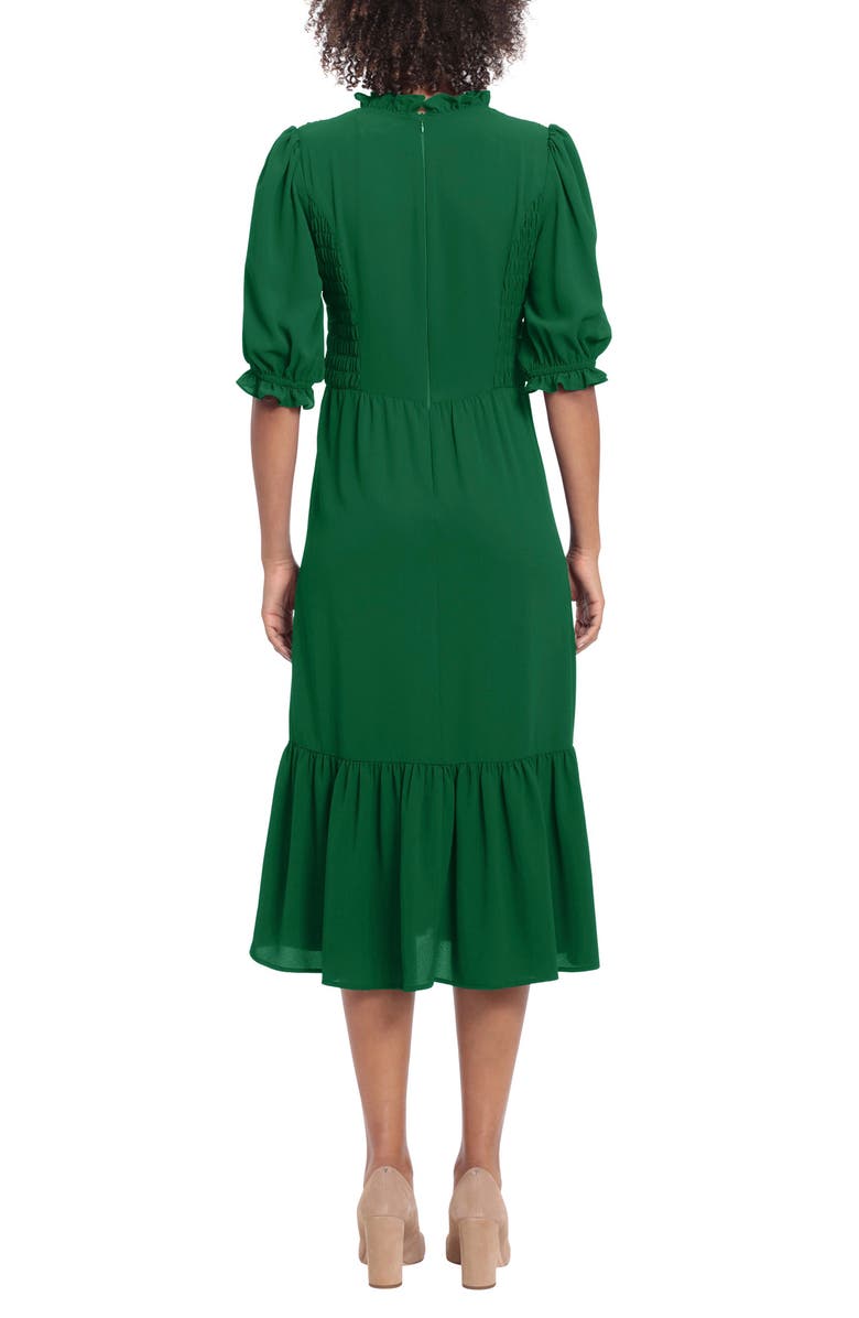 London Times Smocked Tiered Midi Dress | Nordstromrack