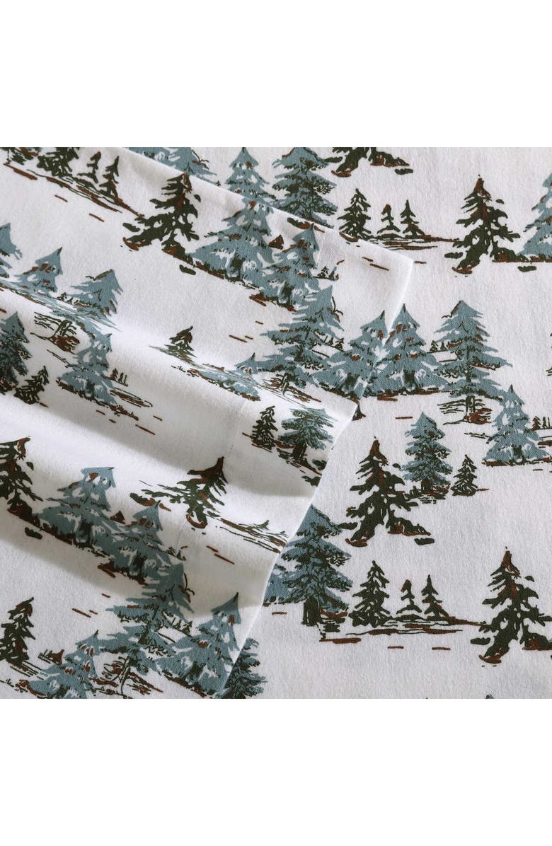 Eddie Bauer Snowy Pine Trees Cotton Flannel Sheet Set | Nordstromrack