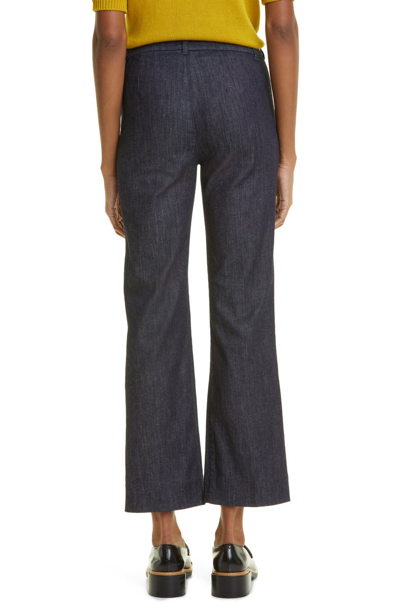 Max Mara Don Crop Straight Leg Stretch Denim Trousers | Nordstrom