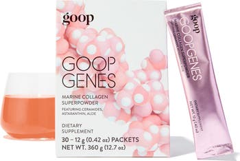 GOOP Goop Genes Marine Collagen Superpowder 30-Pack Dietary Supplement ...