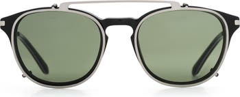 Vuarnet Pantos Clip-On Lens 47mm Aviator Sunglasses | Nordstromrack