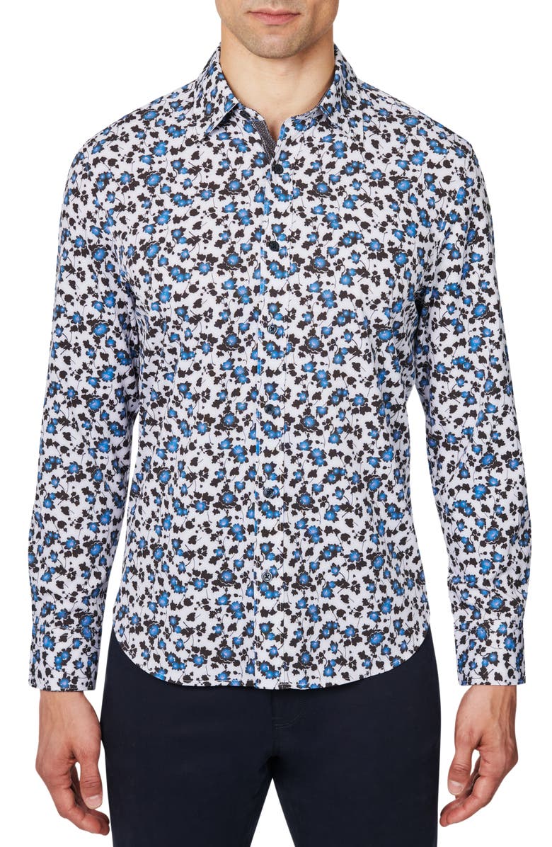 CONSTRUCT Floral Print Performance Shirt | Nordstromrack