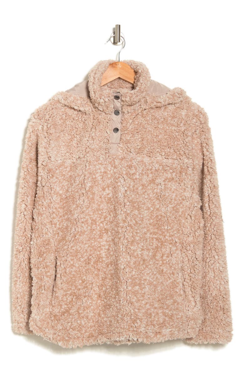 Coffee Shop Wubby Quarter Snap Hooded Pullover | Nordstromrack