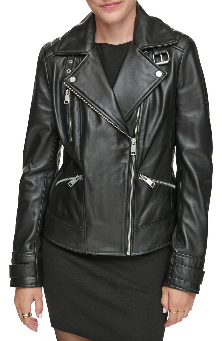 Andrew Marc Salla Leather Moto Jacket | Nordstromrack