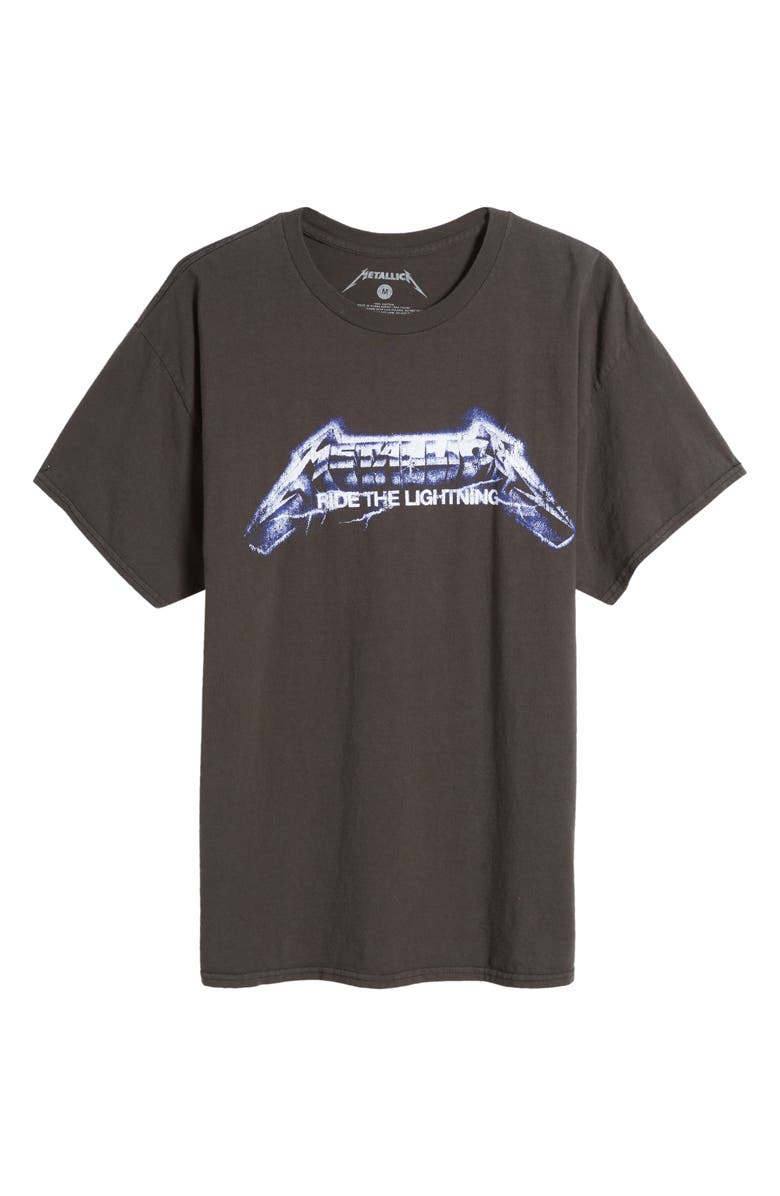 Merch Traffic Metallica Ride the Lightning Cotton Graphic T-Shirt ...