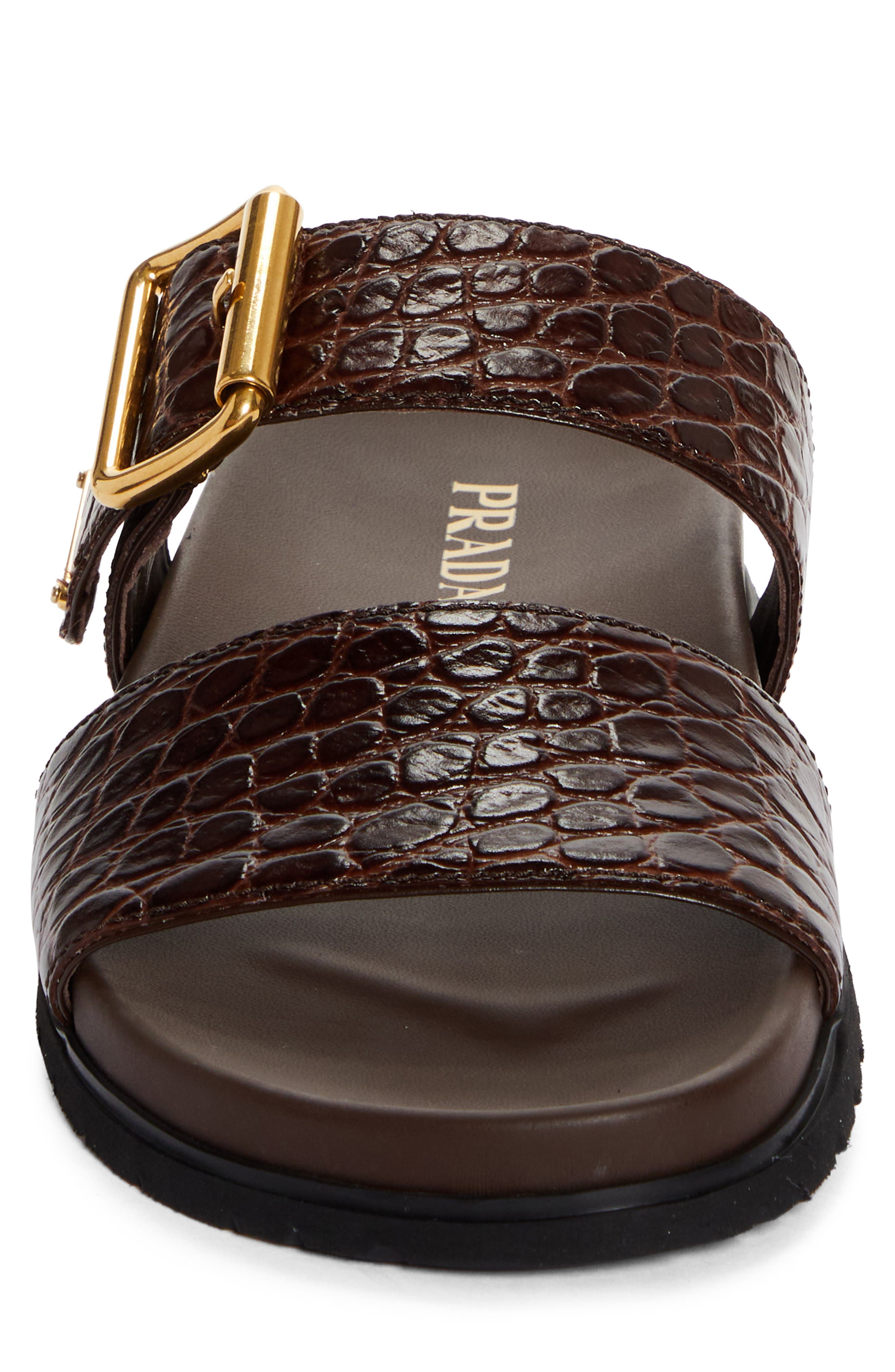 Prada Logo Double Band Slide Sandal (Women) | Nordstrom