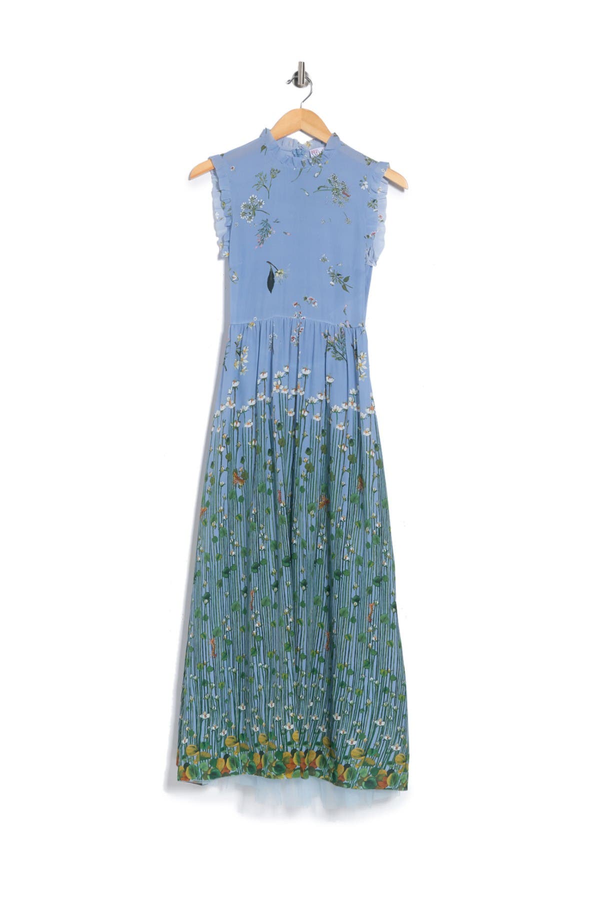 RED Valentino Floral Print Ruffle Dress | Nordstromrack