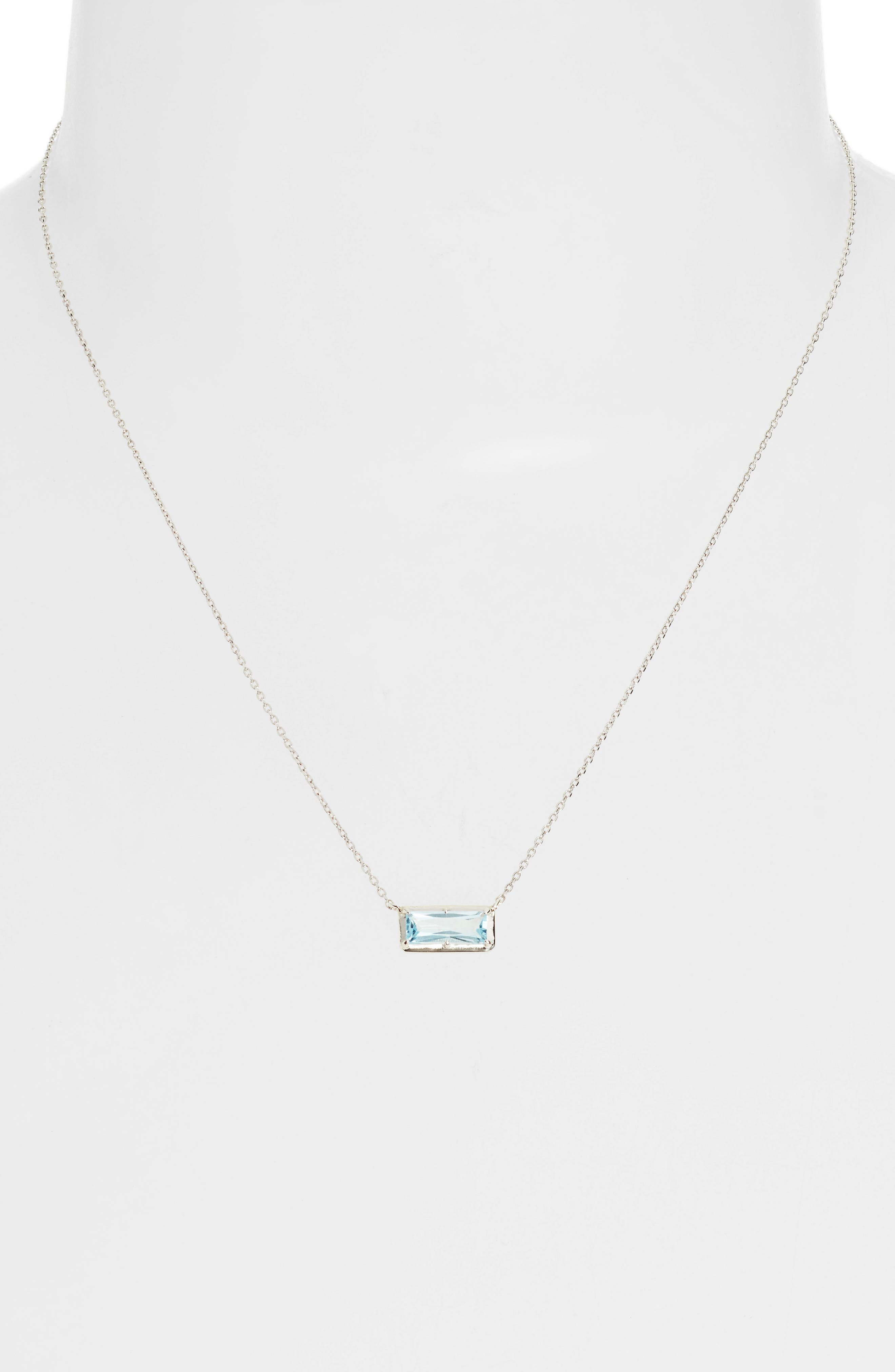 Anzie Dew Drop Blue Topaz Pendant Necklace | Nordstromrack