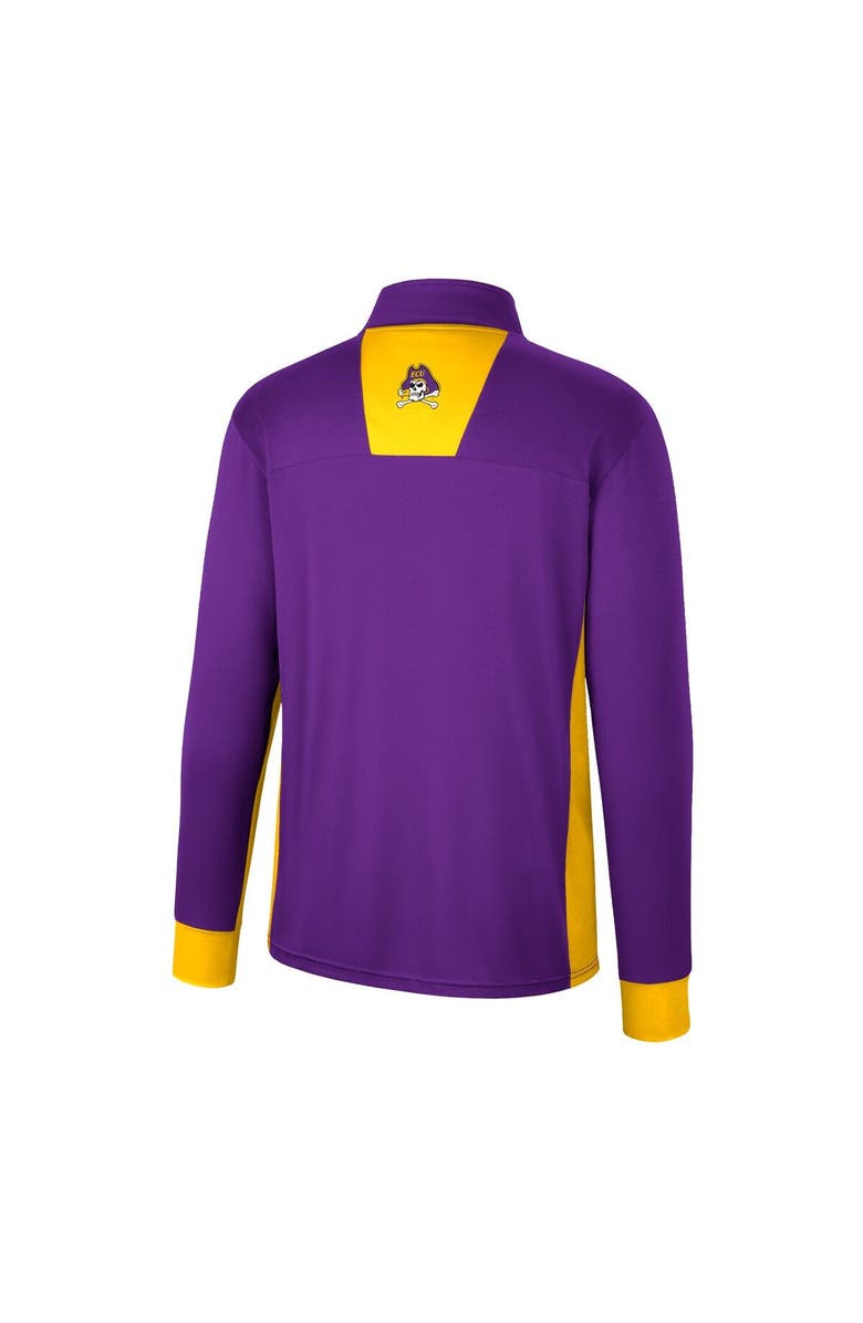 COLOSSEUM Men's Colosseum Purple ECU Pirates Bart Quarter-Zip Windshirt ...