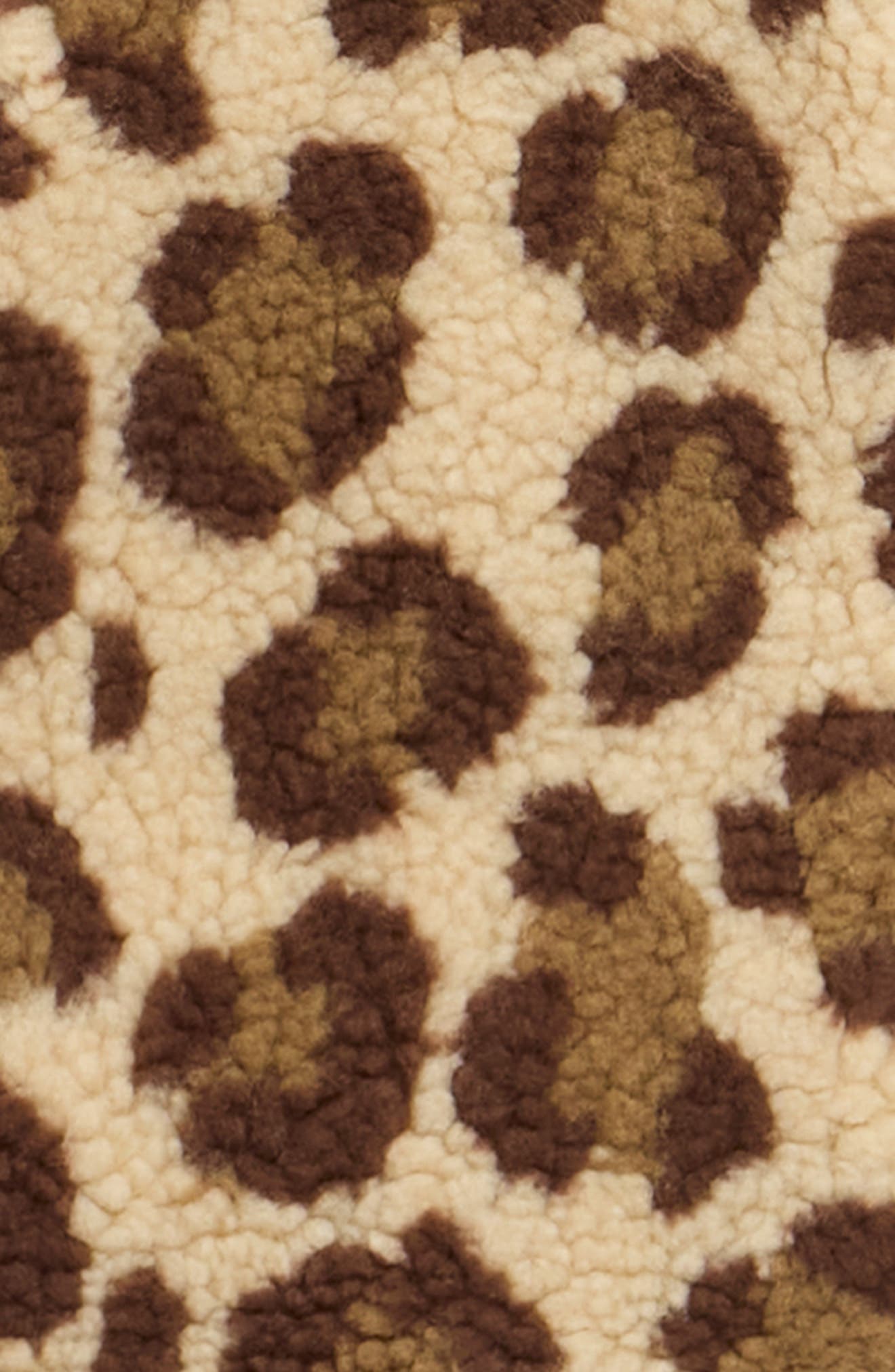 Mini Boden Kids' Leopard Print Textured Fleece Vest | Nordstromrack