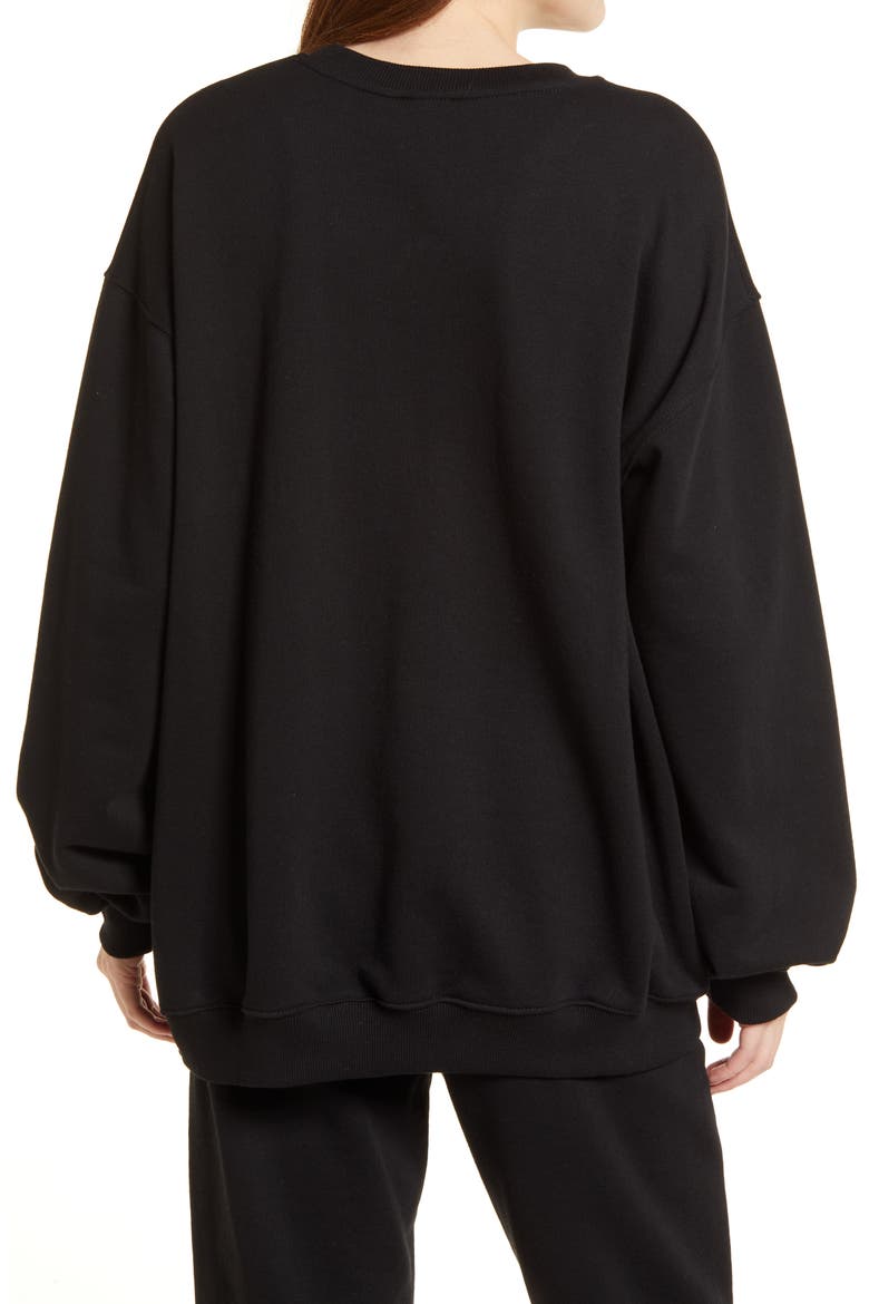 Smiley® x JOSHUAS Unisex Smiley Face Patch Cotton Fleece Sweatshirt ...