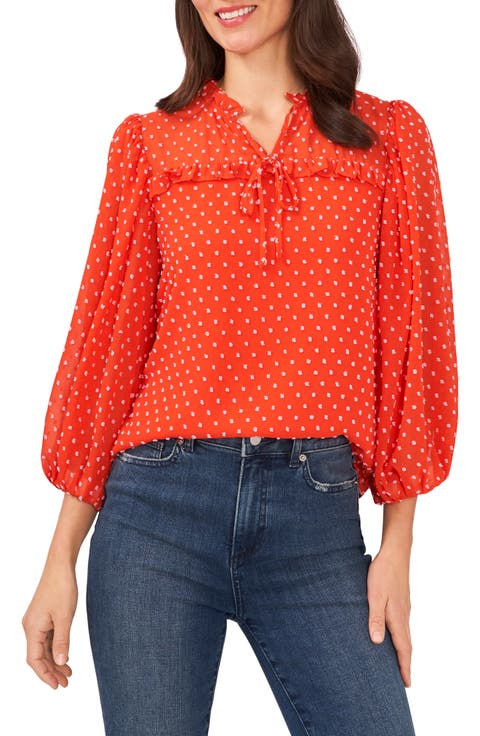 Women's Orange Blouses | Nordstrom