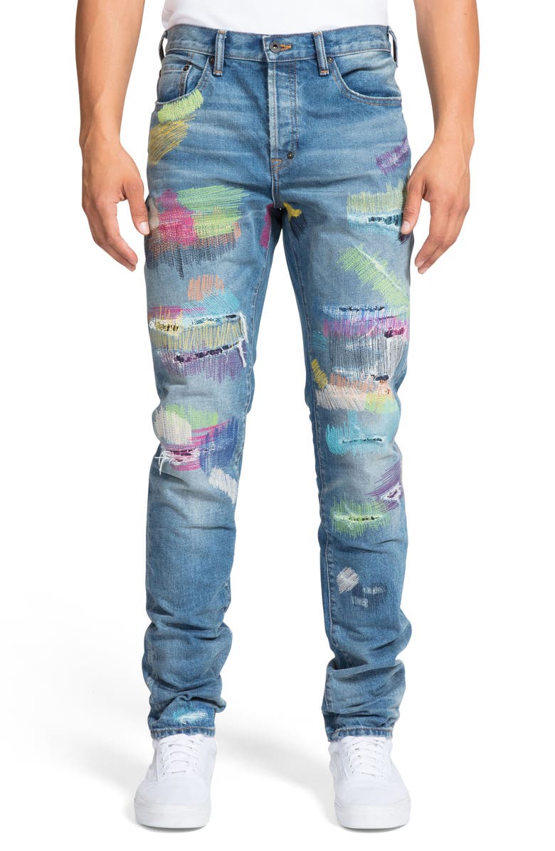 PRPS Le Sabre Rip & Repair Slim Fit Jeans | Nordstrom