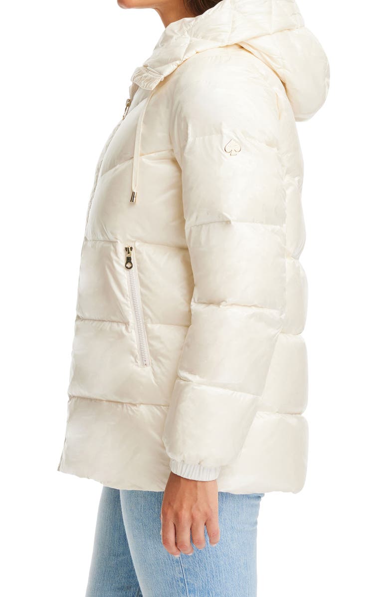 Kate Spade New York short down hooded puffer jacket | Nordstromrack