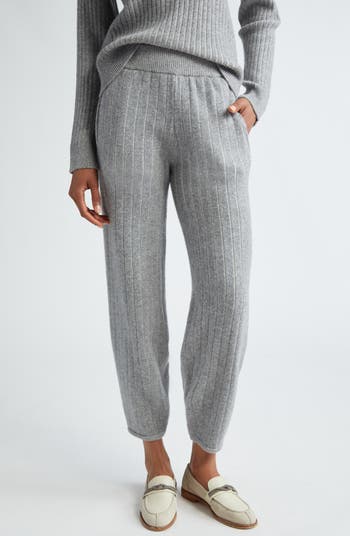 Eleventy Virgin Wool & Cashmere Rib Sweater Joggers | Nordstrom