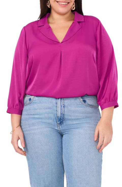 Satin Plus-Size Blouses | Nordstrom