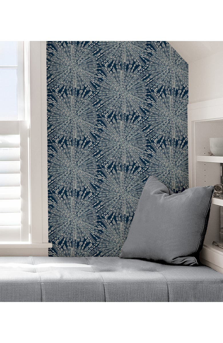 Wallpops Navy Sunburst Peel and Stick Wallpaper | Nordstromrack