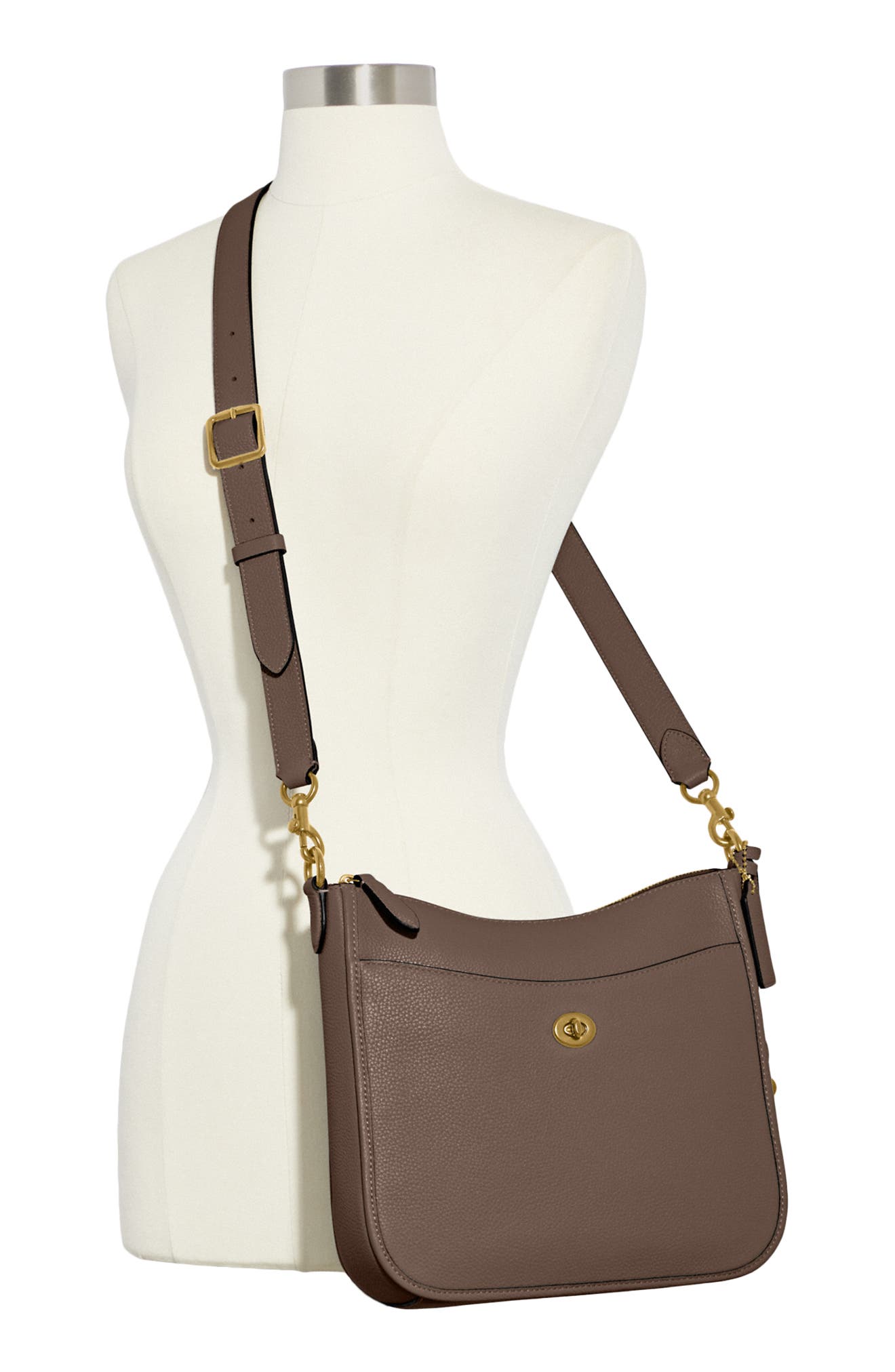 COACH Chaise Pebbled Leather Crossbody Bag | Nordstrom