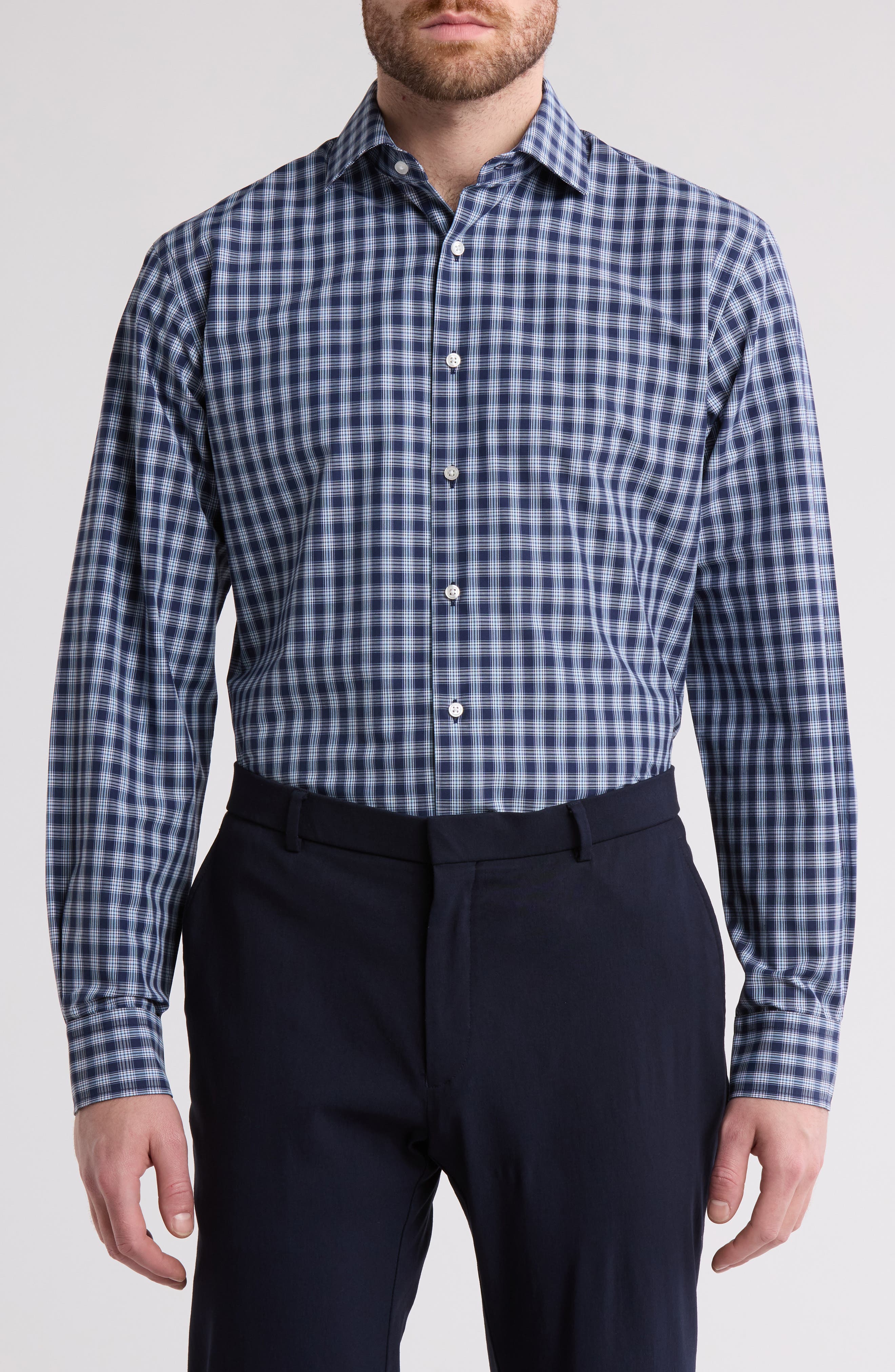 Nordstrom Tonic Easy Care Non-Iron Traditional Fit Plaid Dress Shirt ...
