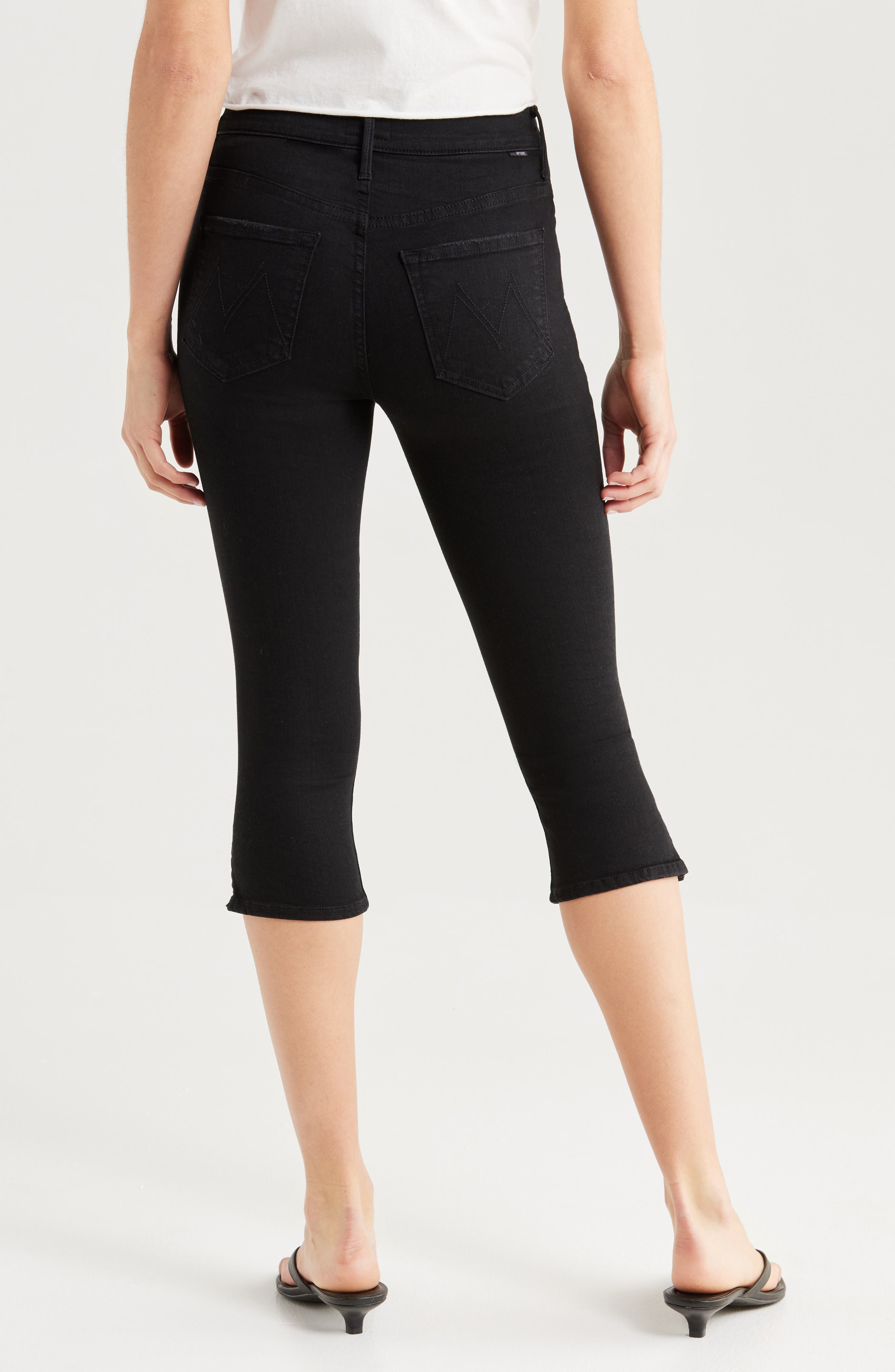 MOTHER Stunner Bunny Snip High Waist Zip Hem Capri Jeans | Nordstromrack