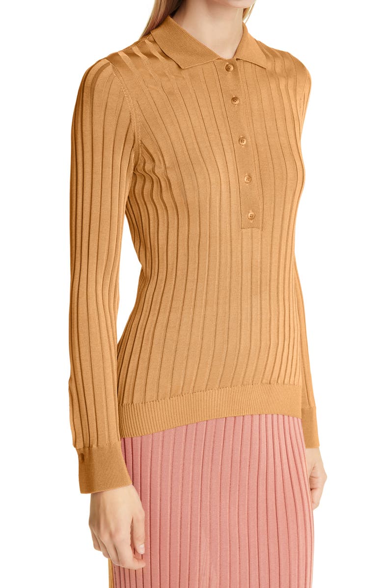PARTOW Hendrix Rib Polo Sweater | Nordstrom
