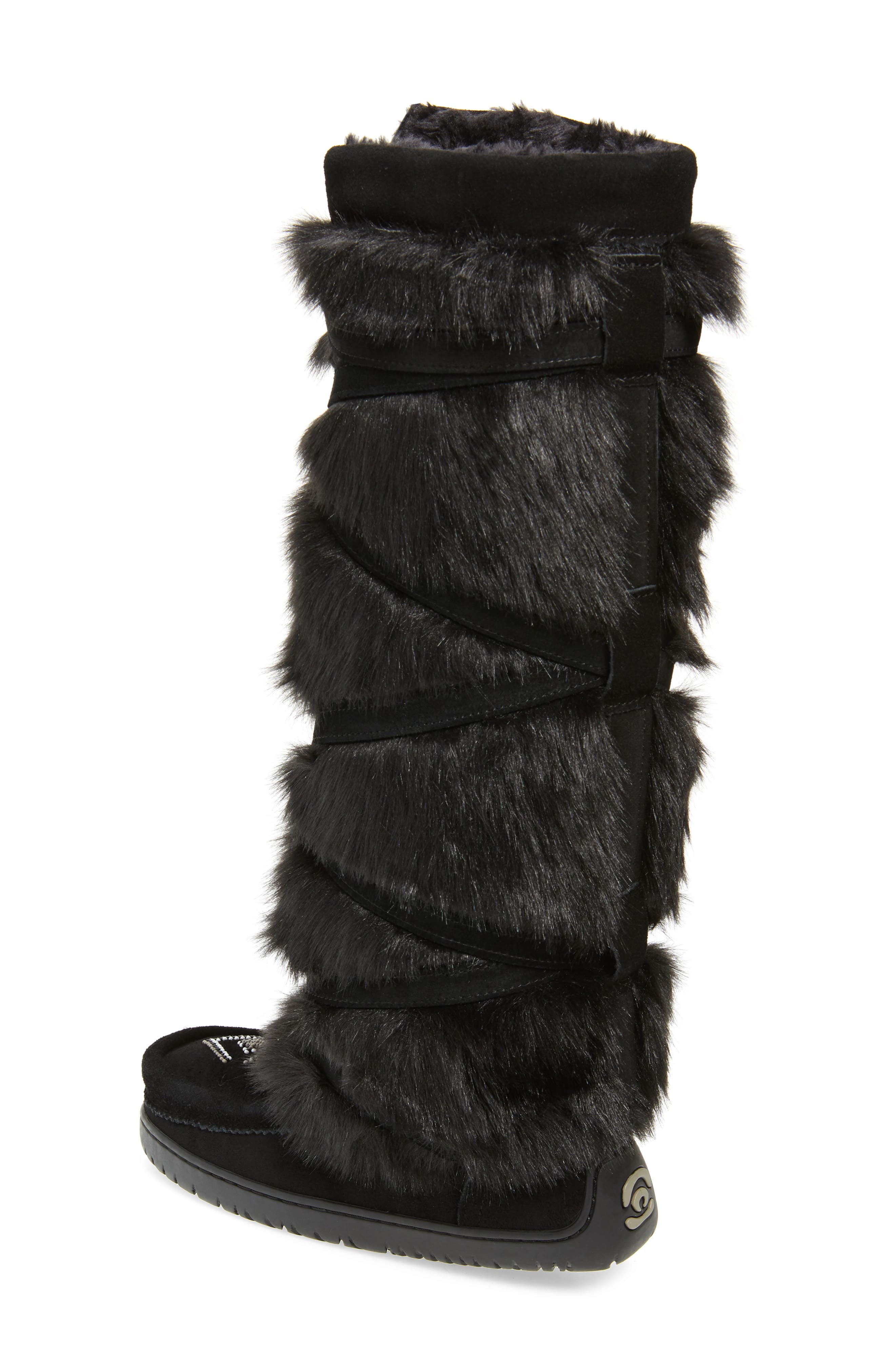 Manitobah Mukluks Tall Wrap Faux Fur & Shearling Boot (Women) | Nordstrom