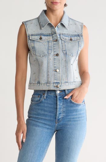 Vigoss Bling Denim Vest | Nordstromrack