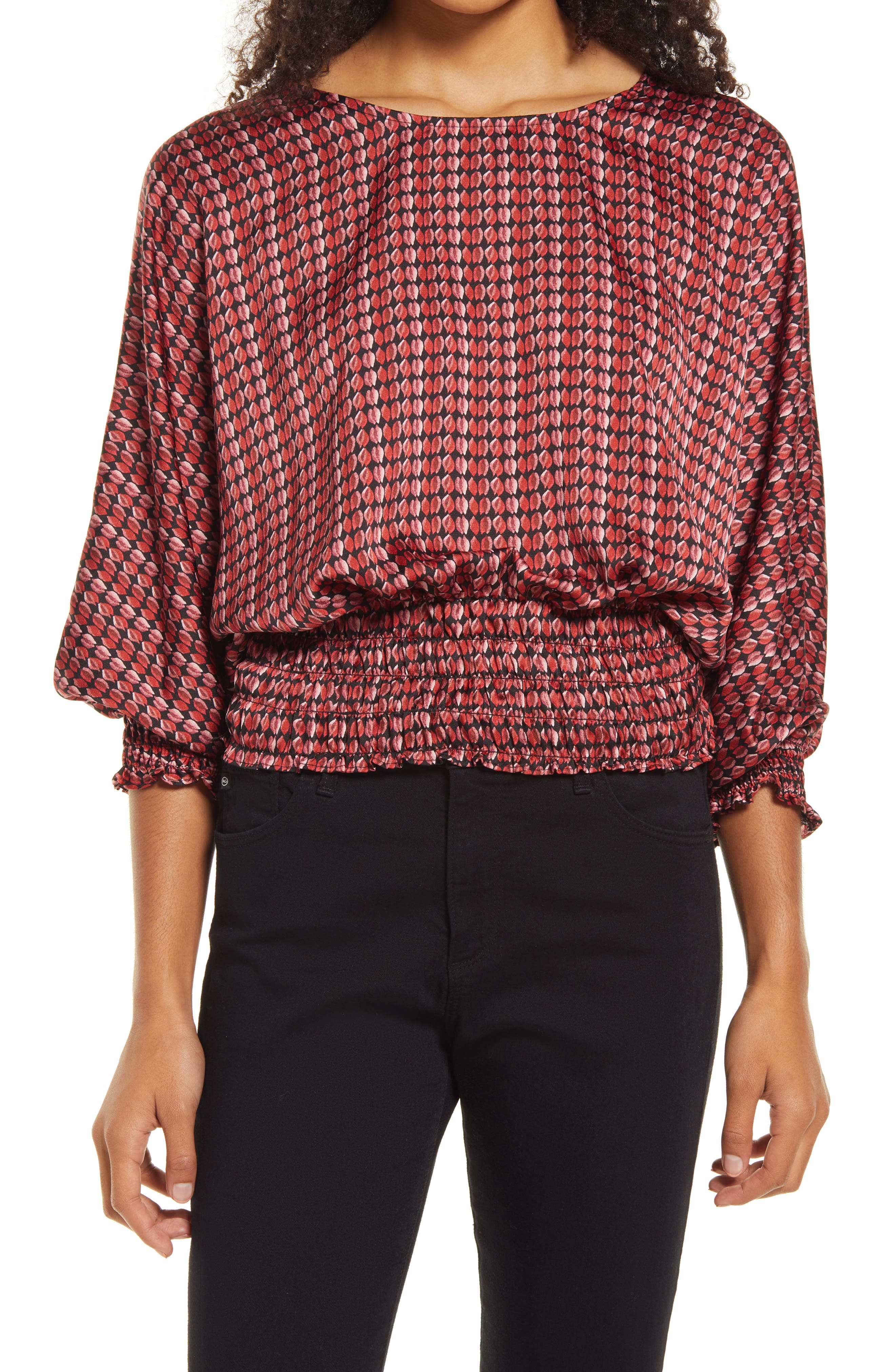 Petal Whisper Print Batwing Top (Women) | Nordstromrack