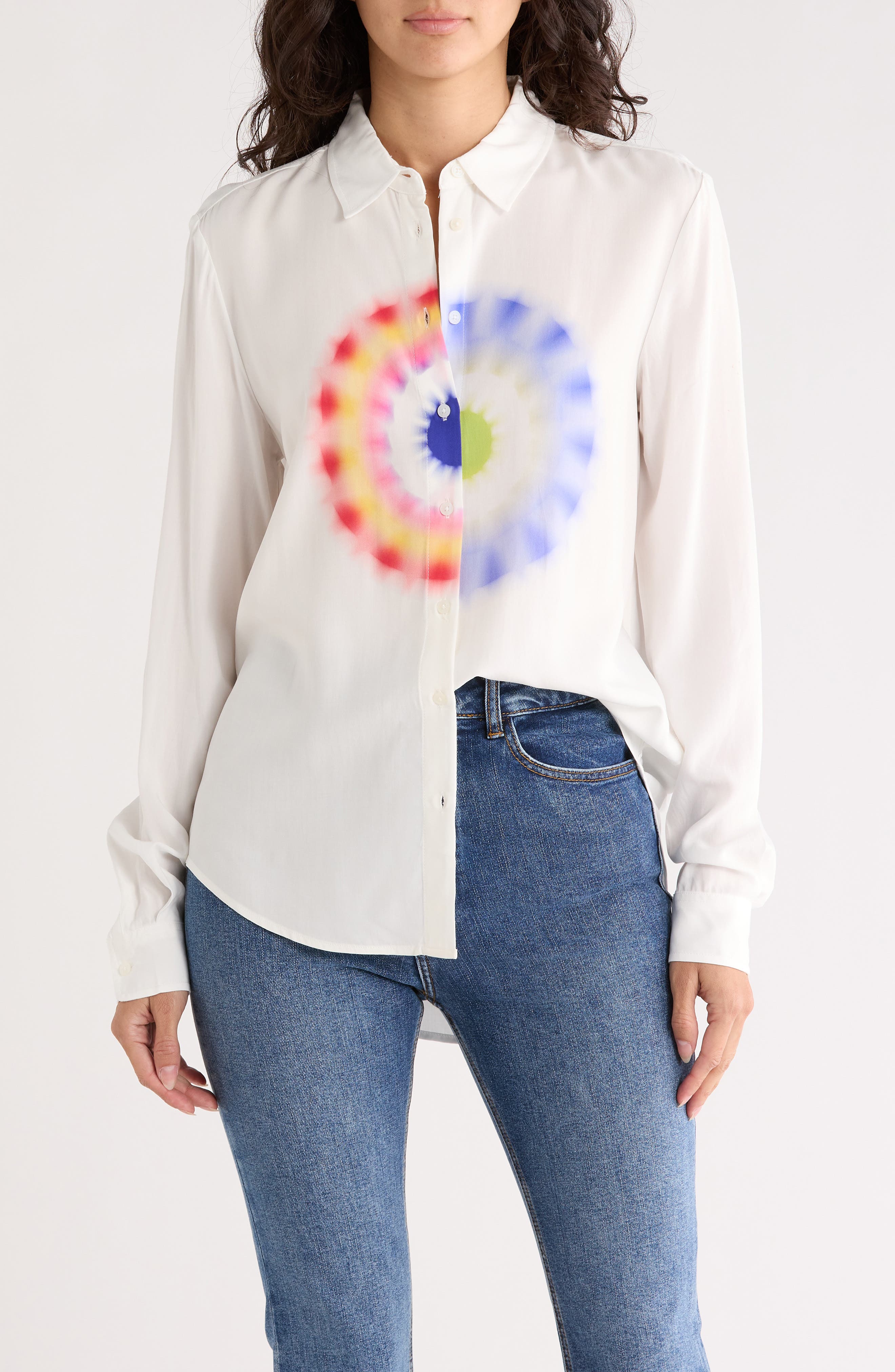 Desigual Tie Dye Button-Up Shirt | Nordstromrack