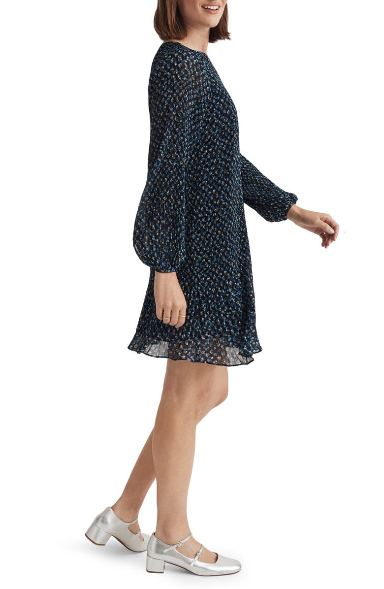 Madewell Floral Balloon Long Sleeve Crinkle Georgette Minidress ...