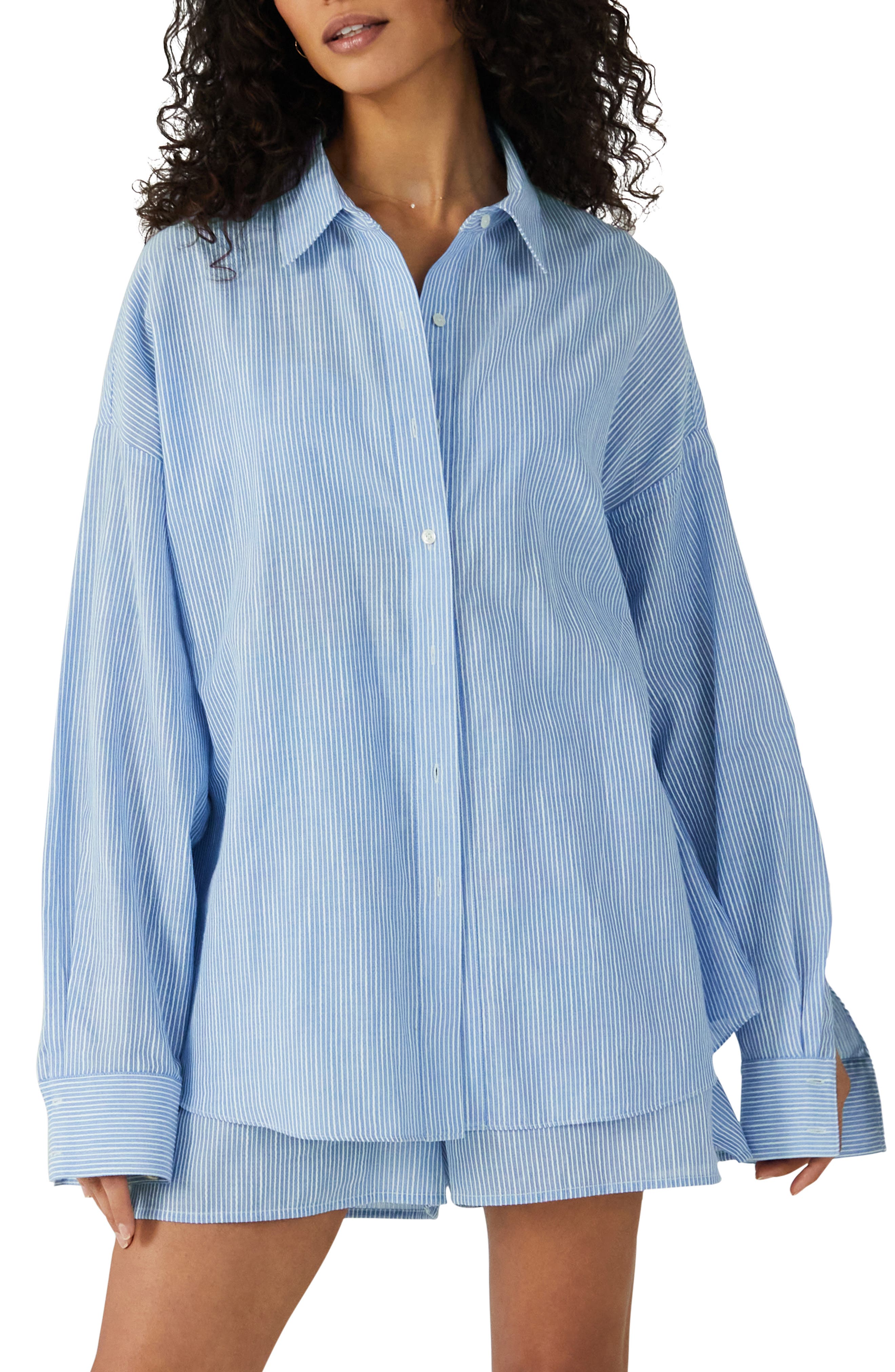 Favorite Daughter The Ex-Boyfriend Pinstripe Button-Up Shirt ...
