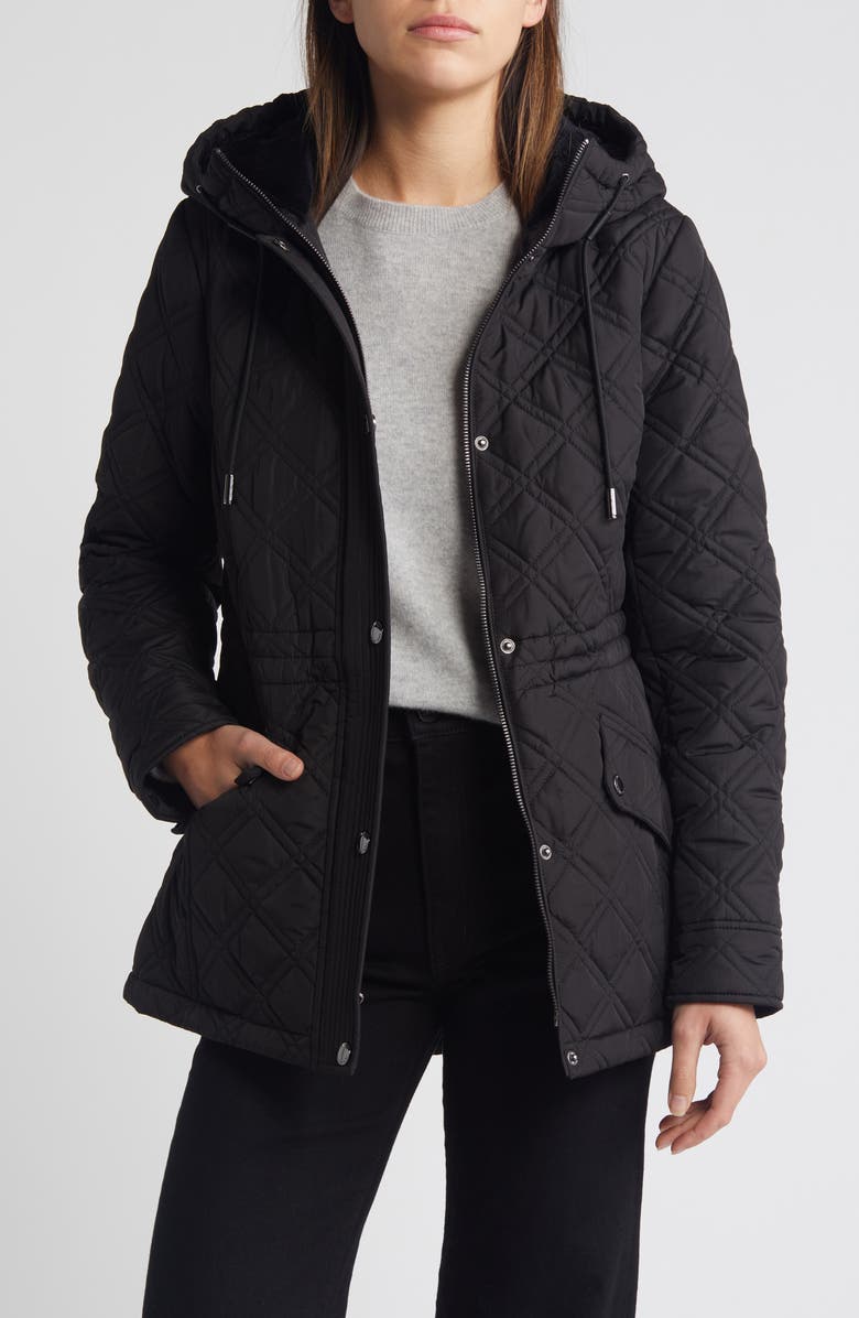 MICHAEL Michael Kors Diamond Quilted Hooded Jacket | Nordstromrack