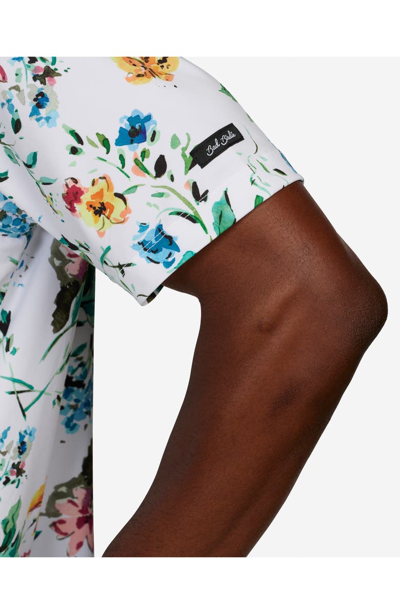 Bad Birdie Poetic Justice Floral Performance Golf Polo | Nordstromrack