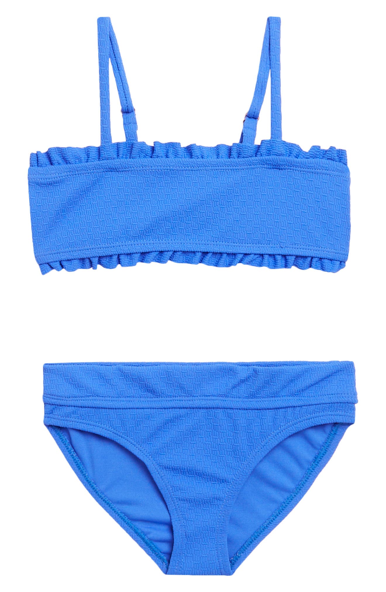 Raisins Kids' Solid Ruffle Two-Piece Swimsuit | Nordstromrack