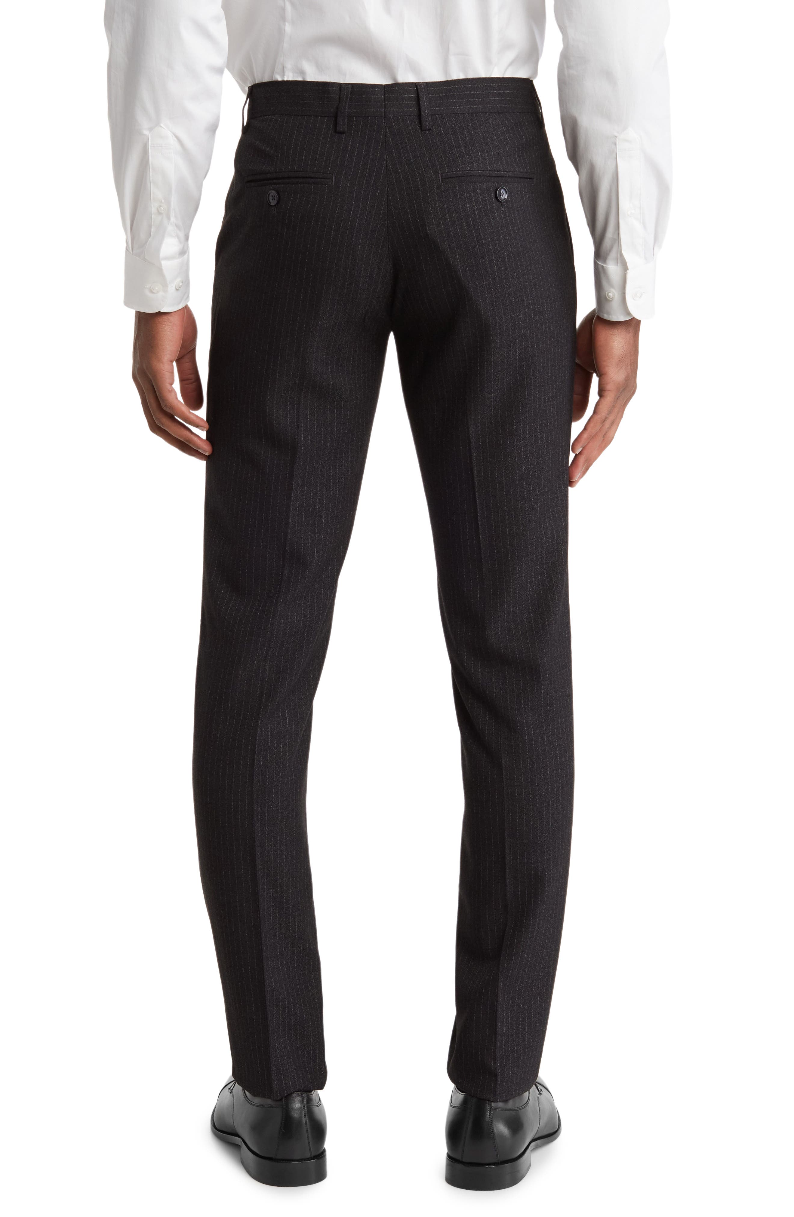 SOUL OF LONDON Broken Stripe Dress Pants | Nordstromrack