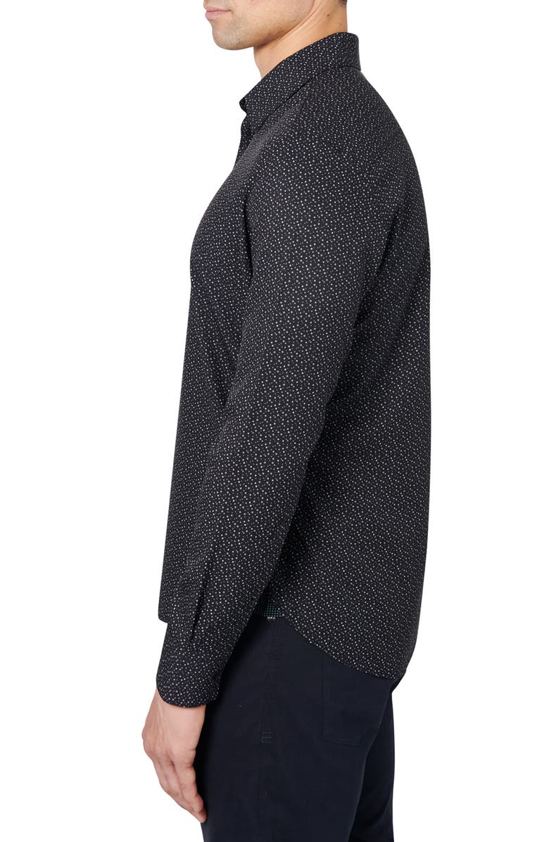 CONSTRUCT Mini Dot Print 4-Way Stretch Slim Fit Shirt | Nordstromrack
